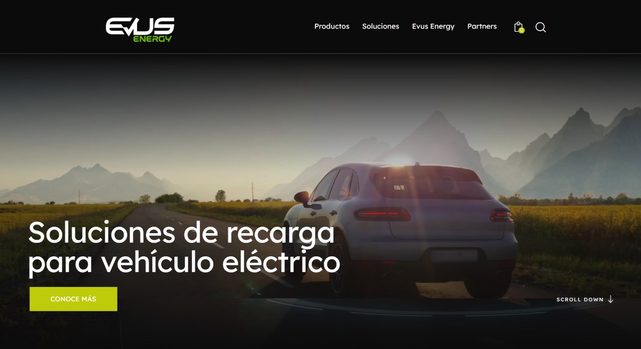 Diseño página web Evus Energy - Wellaggio